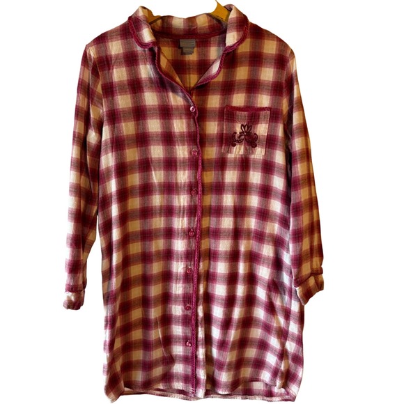 Laura Scott | Intimates & Sleepwear | Laura Scott Plaid Nightgown Sleep ...
